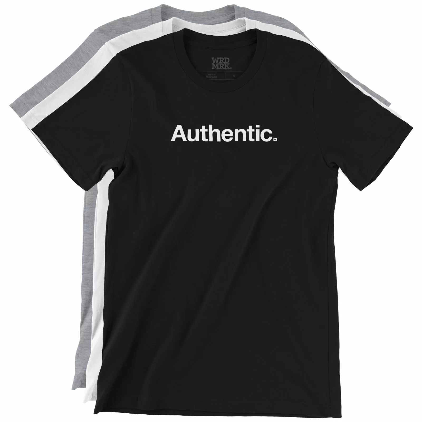Authentic. (One Word) T-Shirt - WRDMRK